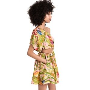 FARM Rio | Dresses | Farm Rio Cutout Oneshoulder Macaw | Poshmark